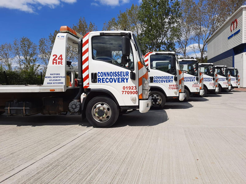 Fleet of recovery vehicles, recovery vehicles in Watford, Hemel Hempstead