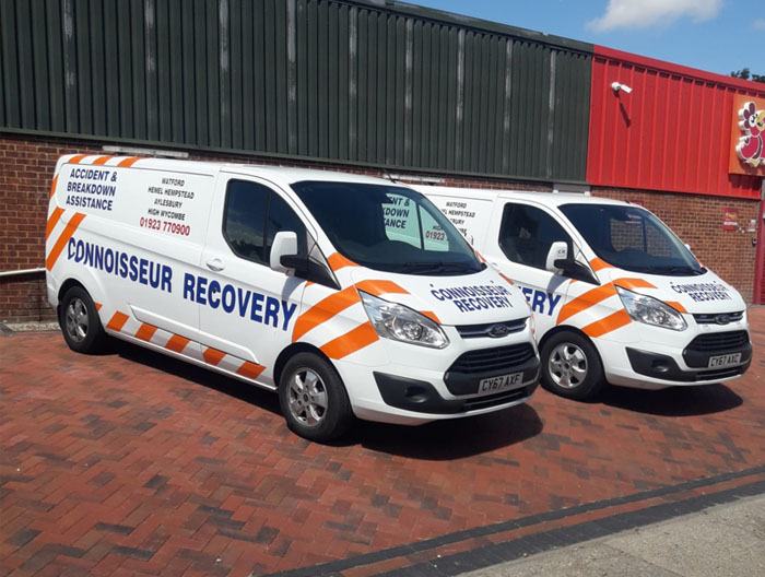 Fleet of recovery vehicles, recovery vehicles in Watford, Hemel Hempstead